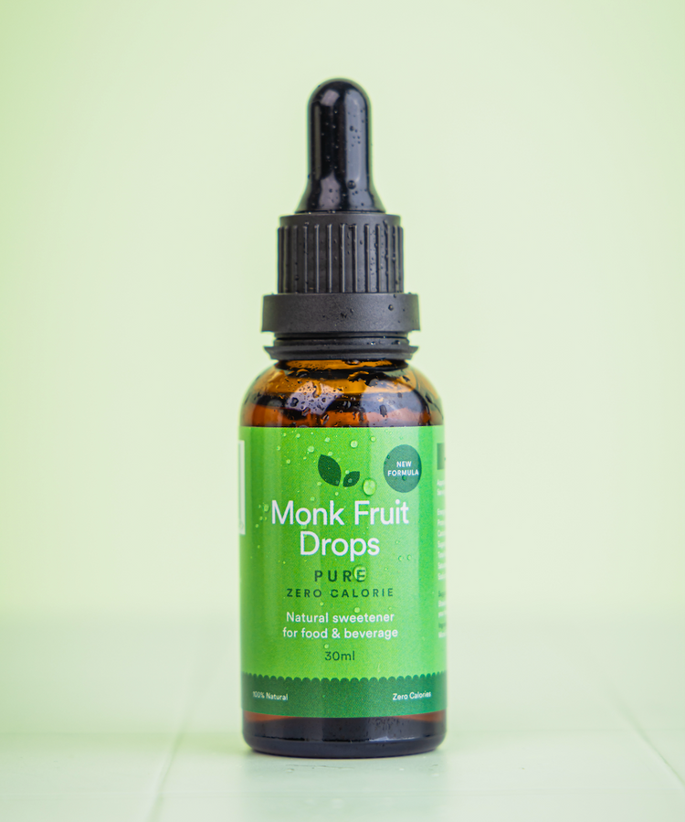 Monk Fruit Drops 30ml Pure/Unflavoured – Sugar Free Food